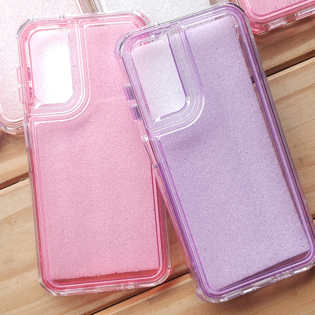 Capa Capinha Case anti impacto com glitter para Samsung Galaxy A14 A15 A16 A25 A24 A35 A55 A56 ...