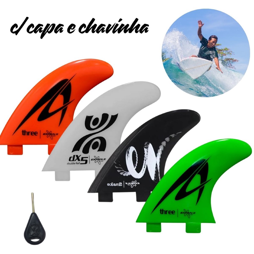 Quilhas Prancha de Surf Expans M5 Média Padrão fcs1 Jogo de Quilhas ...