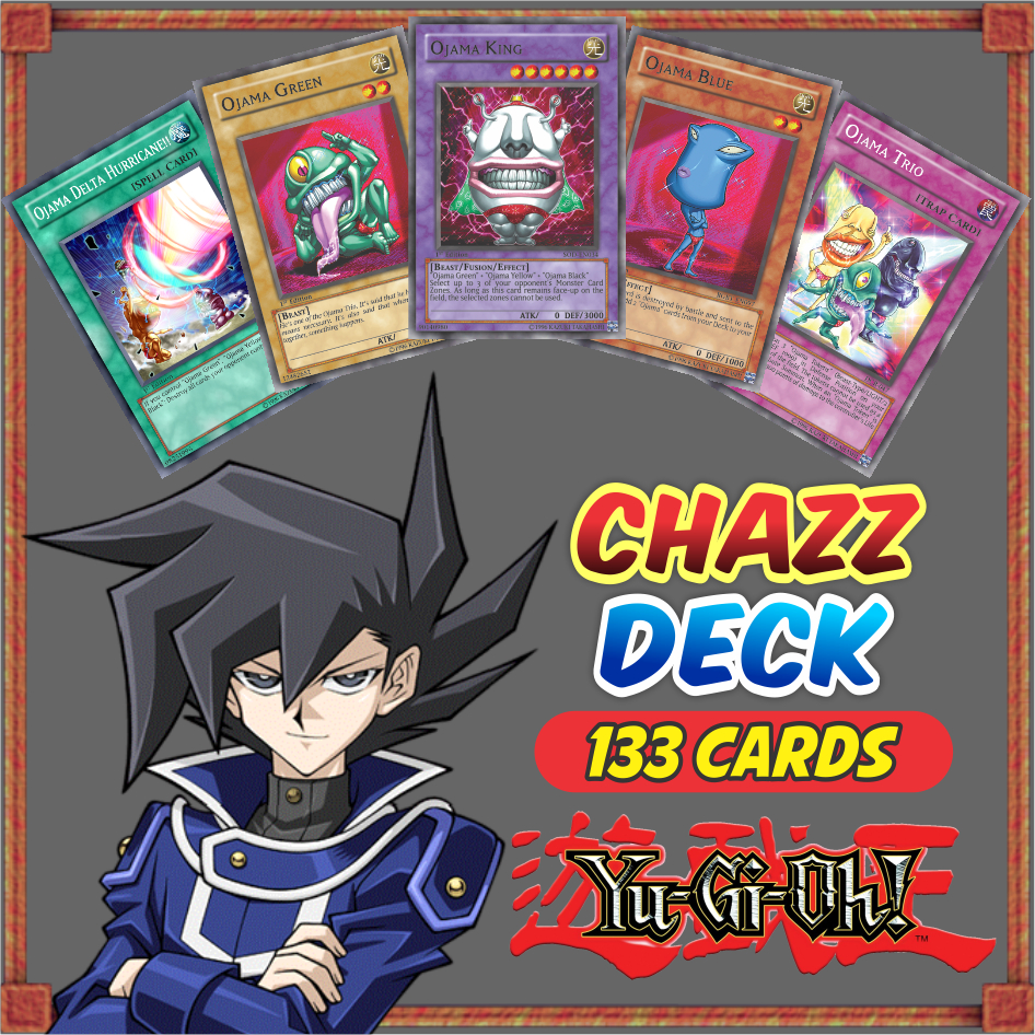 Chazz Princeton Deck Anime (130 Cartas) com 10 Foils Sortido Yugioh GX ...