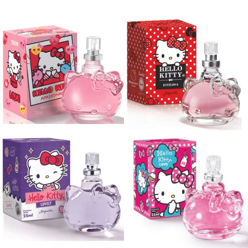 Perfume Colonia Hello Kitty Jequiti 25 ml Menina Estilosa Apaixonada ...