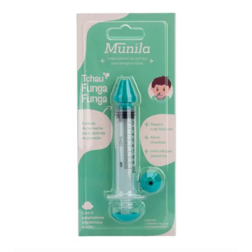 Tchau Funga Funga 10 ML Munila Seringa para lavagem nasal | Shopee Brasil