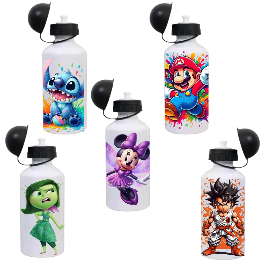 Garrafinha de Água Squeeze Personalizada Infantil 500ML | Shopee Brasil