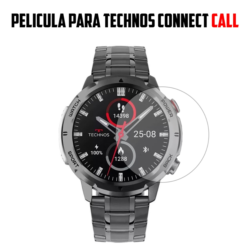 Película para Smartwatch Technos Connect CALL (Tsportscab) de vidro ...