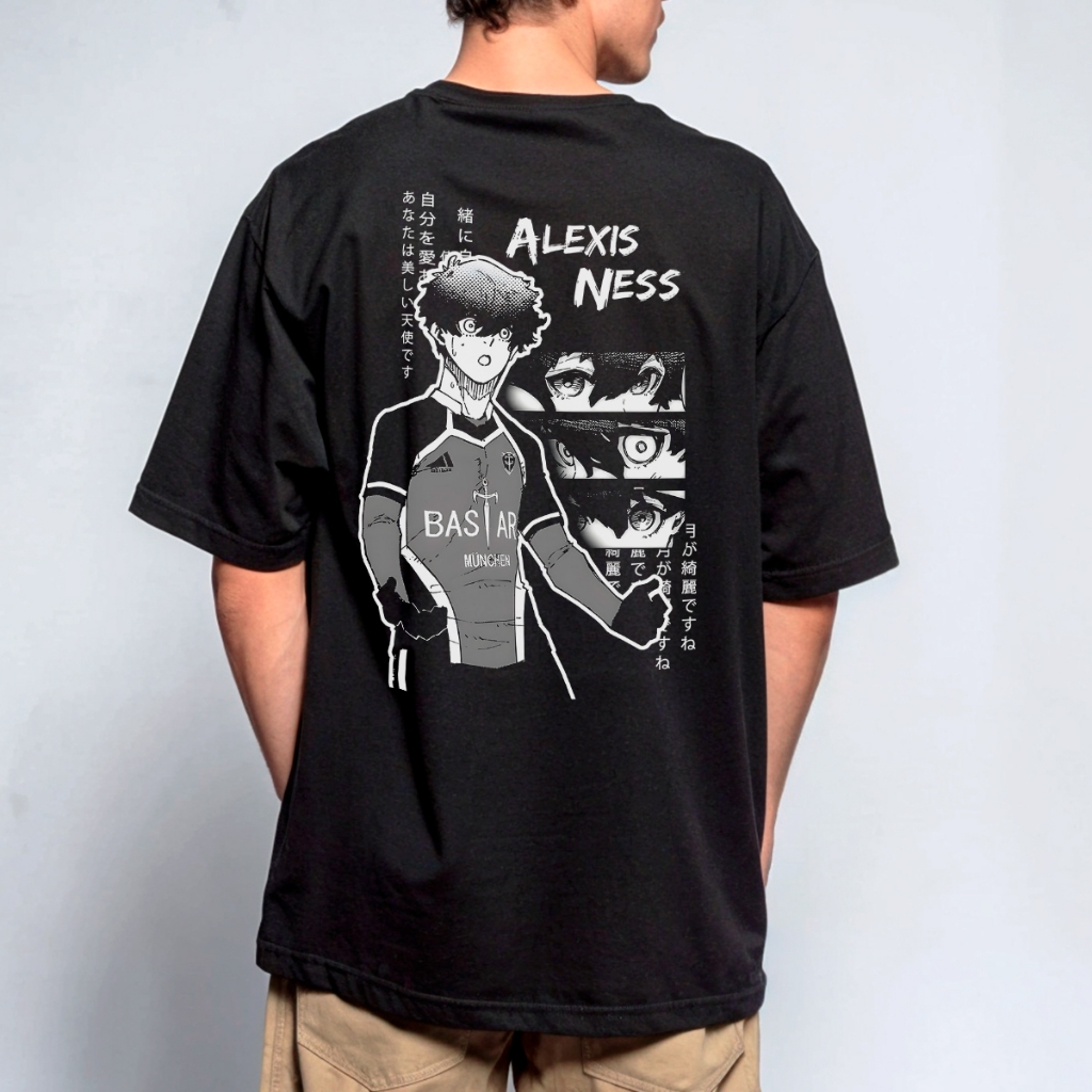 Camiseta Camisa Oversized Streetwear Blue Lock Alexis Ness Futebol REF ...