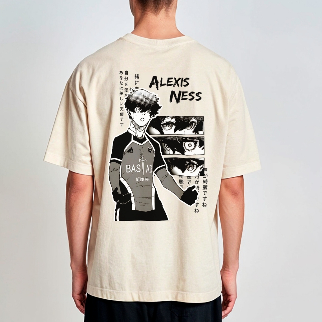 Camisa Oversized Streetwear Blue Lock Alexis Ness Futebol Anime Desenho ...