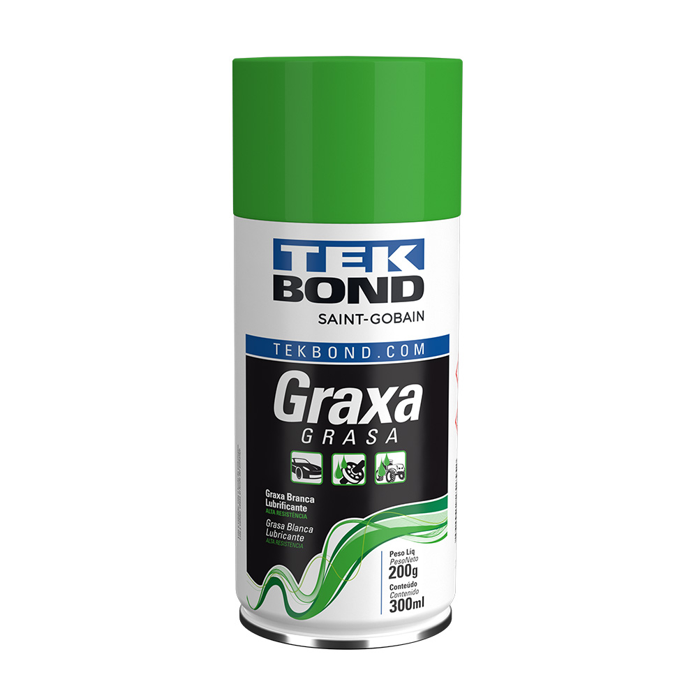 GRAXA SPRAY BRANCA 200G - TEKBOND | Shopee Brasil