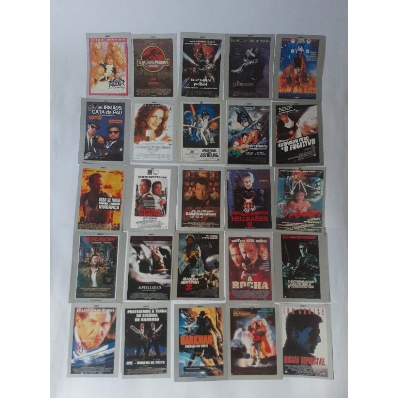 Fichas da revista Set Cinema de filmes anos 90 com 25 unidades (lote 4) | Shopee Brasil