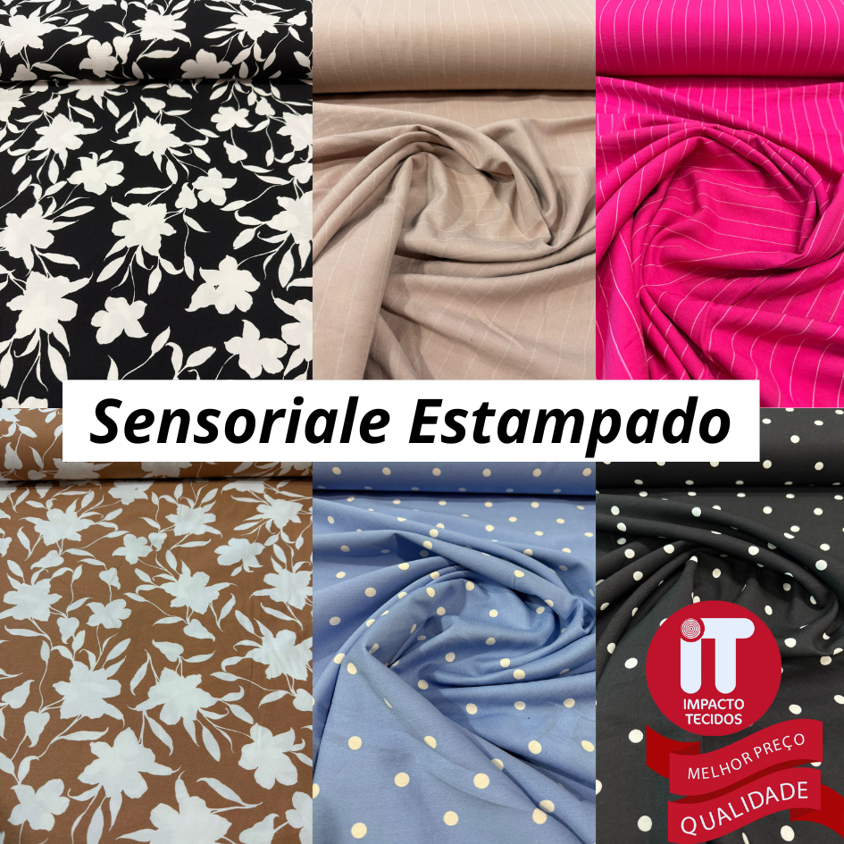 Tecido Alfaiataria Sensoriale Marrant Estampado 1 metro x 1,47 | Shopee ...