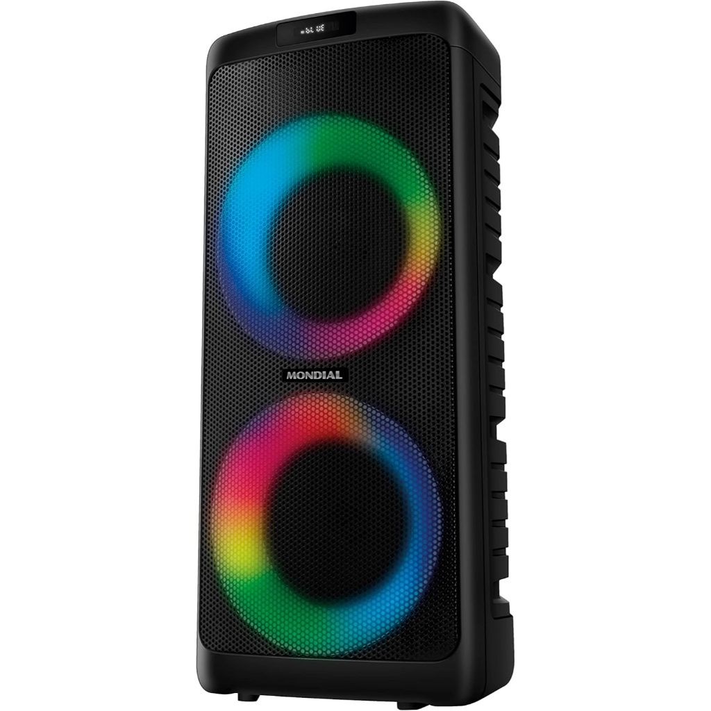 Caixa de Som Party Box Bluetooth Bivolt Mondial 600W RMS PBX-600 Preta ...