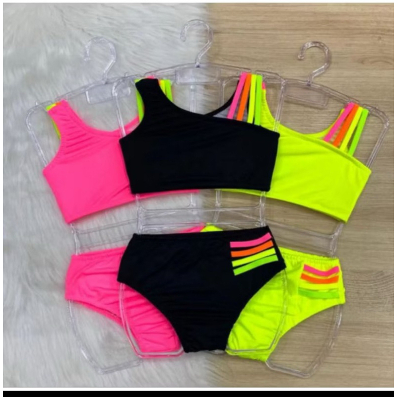 Biquíni Infantil Juvenil Menina Moda Praia | Shopee Brasil
