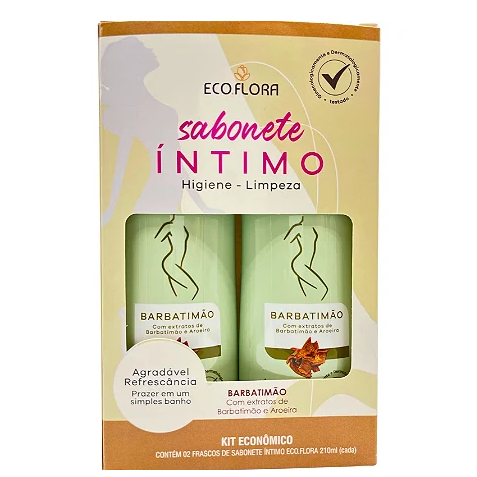 Kit de sabonete Intimo com 2 Unidade Aroeira Barbatimão Eco Flora ...