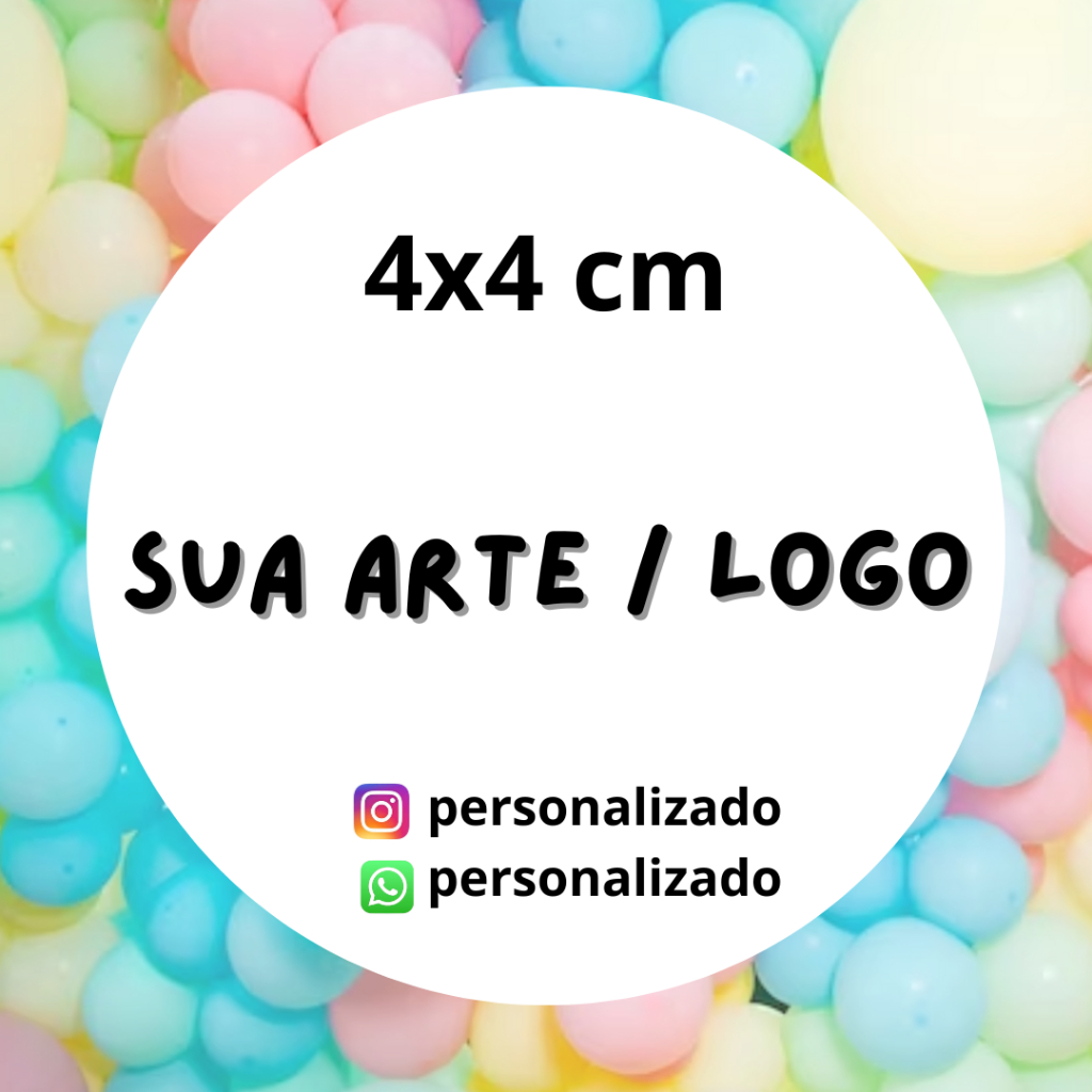 550 Adesivos Personalizados 4x4 cm - Recorte Eletrônico | Shopee Brasil