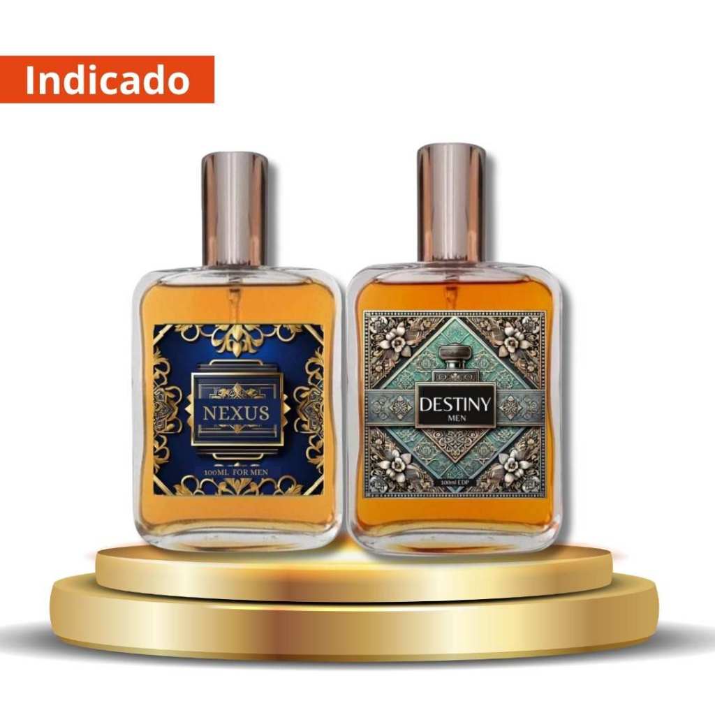 Kit 2 Perfume Arabe Oriental Amadeirado Masculino 100ml - Destiny Men ...