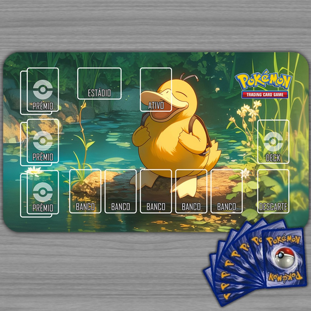 PLAYMAT POKÉMON TCG - PSYDUCK DAY | Shopee Brasil