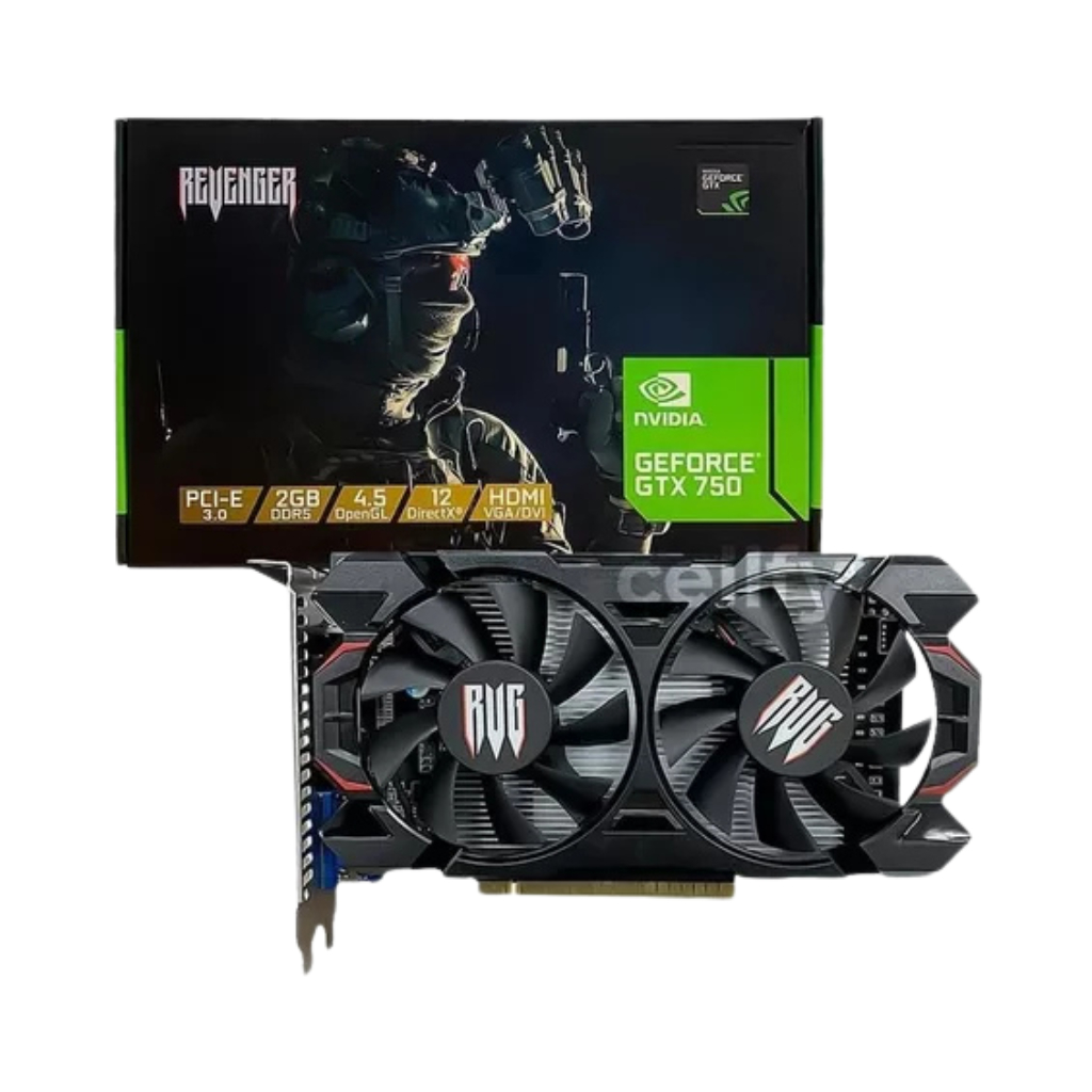 Placa de Vídeo Nvidia Revenger GeForce GTX 750 KP-GT750-2G | Shopee Brasil