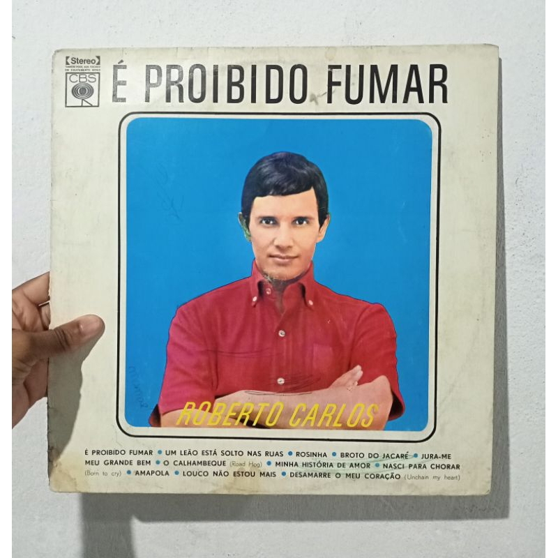 LP Vinil Roberto Carlos - É Proibido Fumar (Rock/1964) | Shopee Brasil