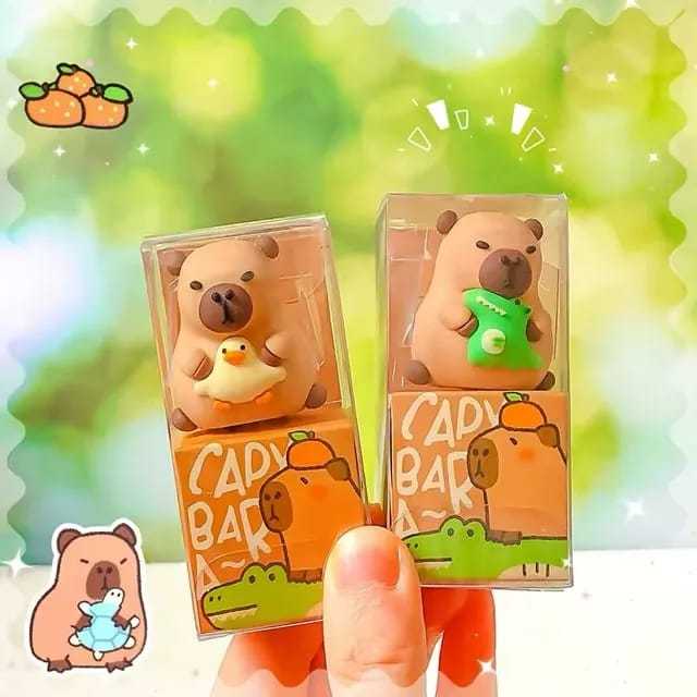 Apontador Emborrachado Capivara Friend - 1UND | Shopee Brasil