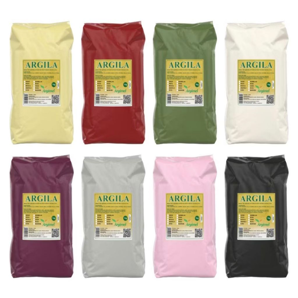 Skin Care Argila 1Kg Para Todos Os Tipos De Pele 100% Naturais Argimel ...