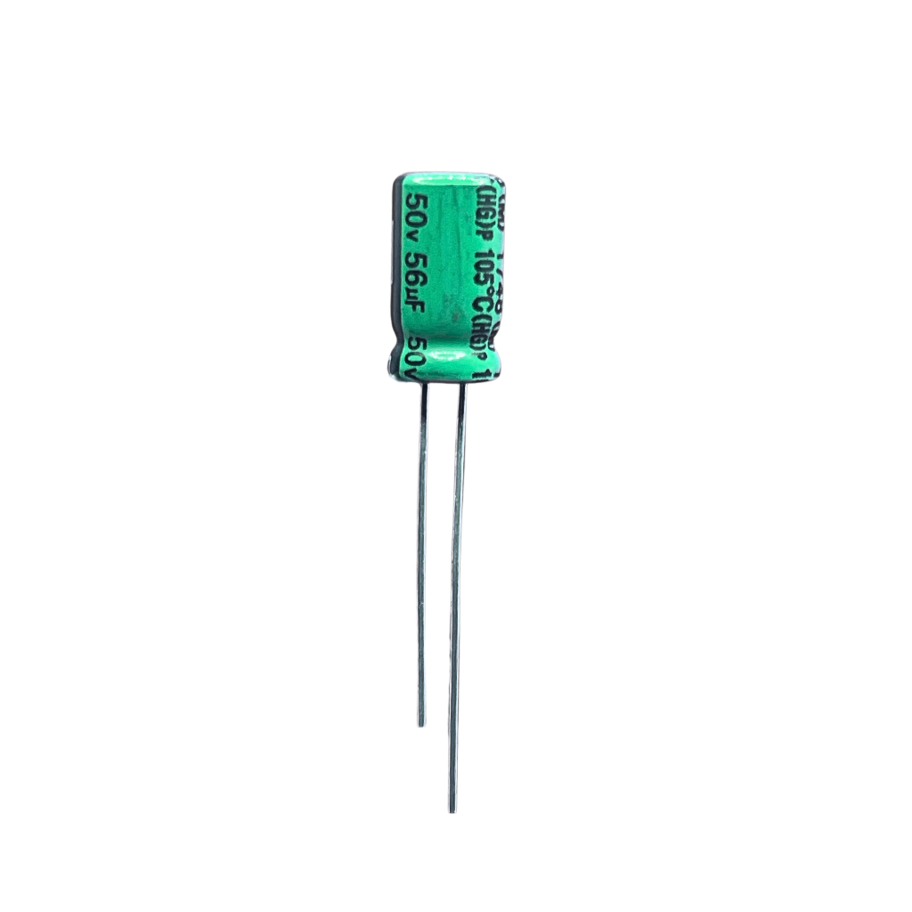 5X CAPACITOR ELETROLÍTICO 56UF/50V RD. 105º 6,3X11MM TAICON | Shopee Brasil