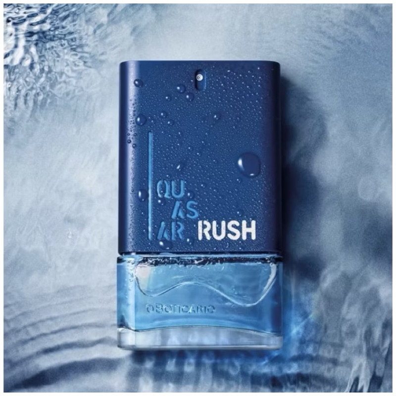 Desodorante Colônia Quasar Rush o Boticário Perfume Masculino | Shopee ...