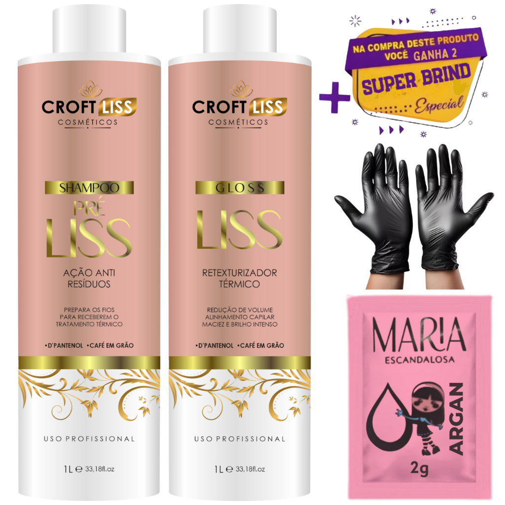 Progressiva Gloss Liss 1L - Liso Extremo | Shopee Brasil