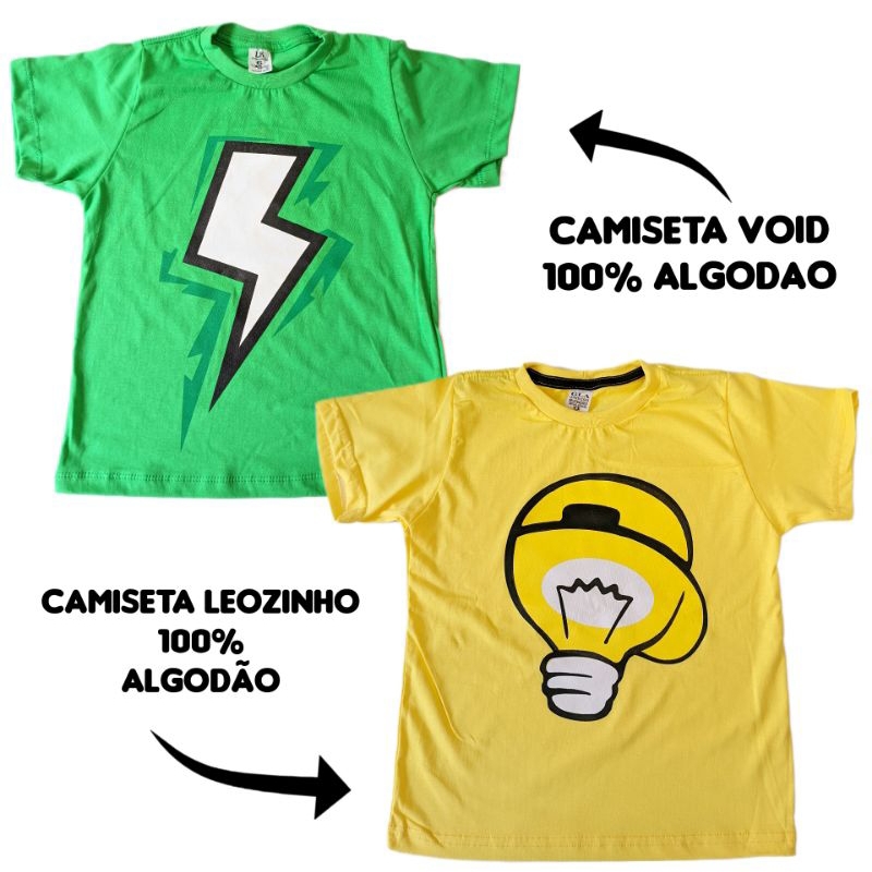 Kit 2 Camisetas Leozinho + Void Raio Emily Vick | Shopee Brasil