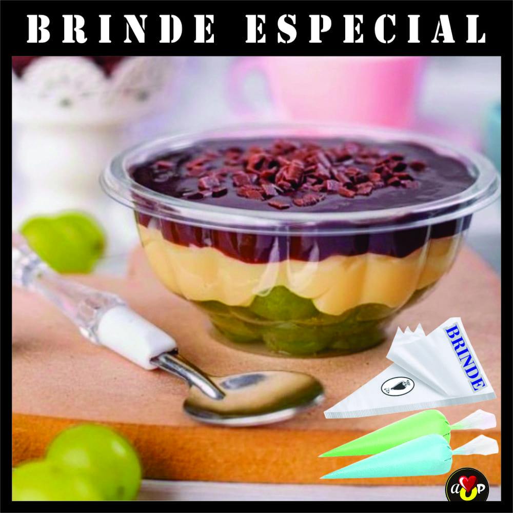 Pote Embalagem Mousse G680K Pet Cristal 250 ml Ganhe B R I N D E ...