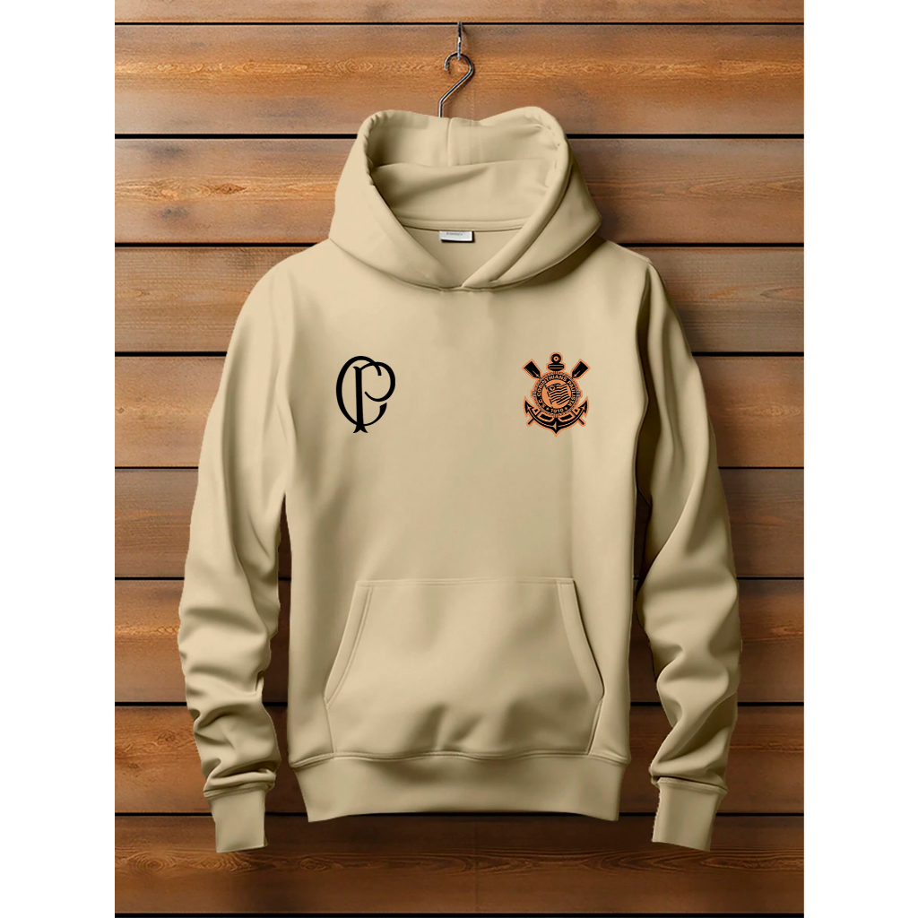 Moletom Capote Corinthians Abrigo Timão Casaco Blusa de Frio Gola ...