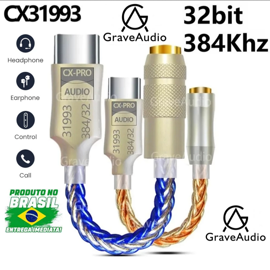DAC GRAVEAUDIO CX31993 CONEXANT CHIP DA06 CX-PRO 32BITS 384KHZ DONGLE ...