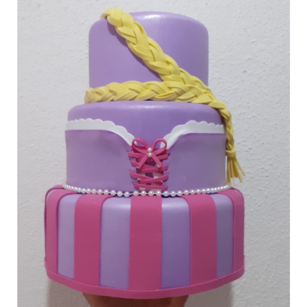 bolo fake rapunzel | Shopee Brasil