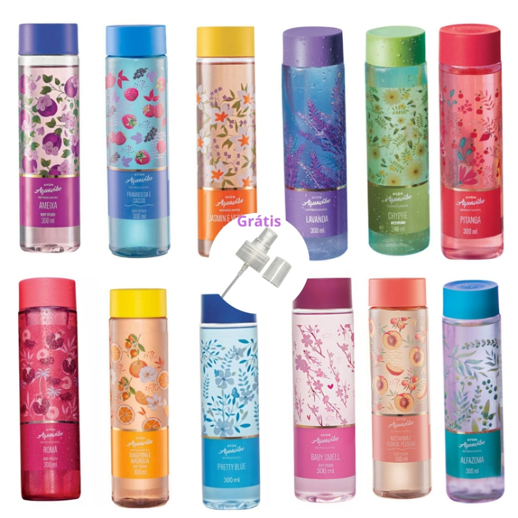 Aquavibe Refrescante Body Splash 300ml - Avon + 1 válvula spray ...