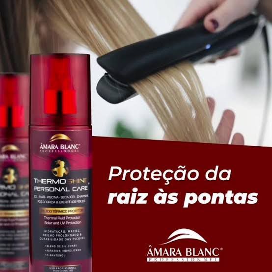 Protetor Térmico Capilar Thermo Shine Âmara Blanc 220ml | Shopee Brasil