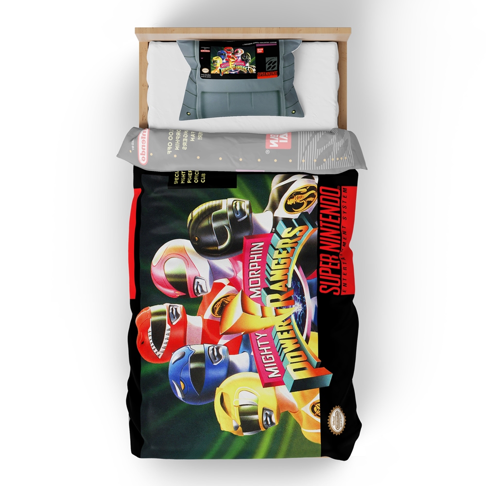 Jogo de Cama SOLTEIRO Gamer SNES - POWER RANGERS | Shopee Brasil