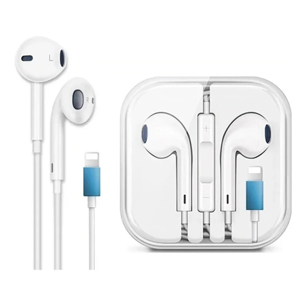 Fone de Ouvido Com Fio Microfone Bluetooth Iphone Apple Entrada ...