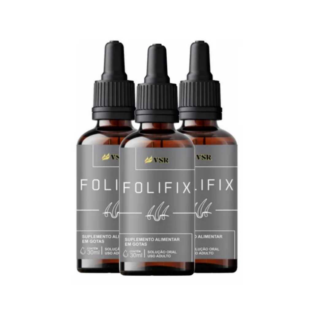 Folifix capilar anti-queda e fortalecimento as raízes - Kit 3 Frascos ...
