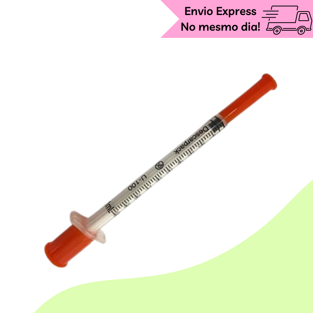 Seringa de Insulina Botox 1ml c/ Agulha Fixa 8x0,30 30G cx c/100 ...