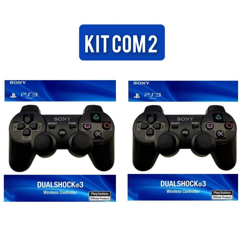 Kit com 2 controles PS3 Dualshock playstation | Shopee Brasil