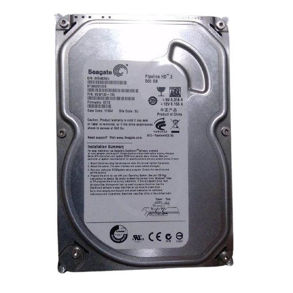 HD Seagate de 500GB ST3500312CS Pipeline 90 DIAS DE GARANTIA + BRINDE ...