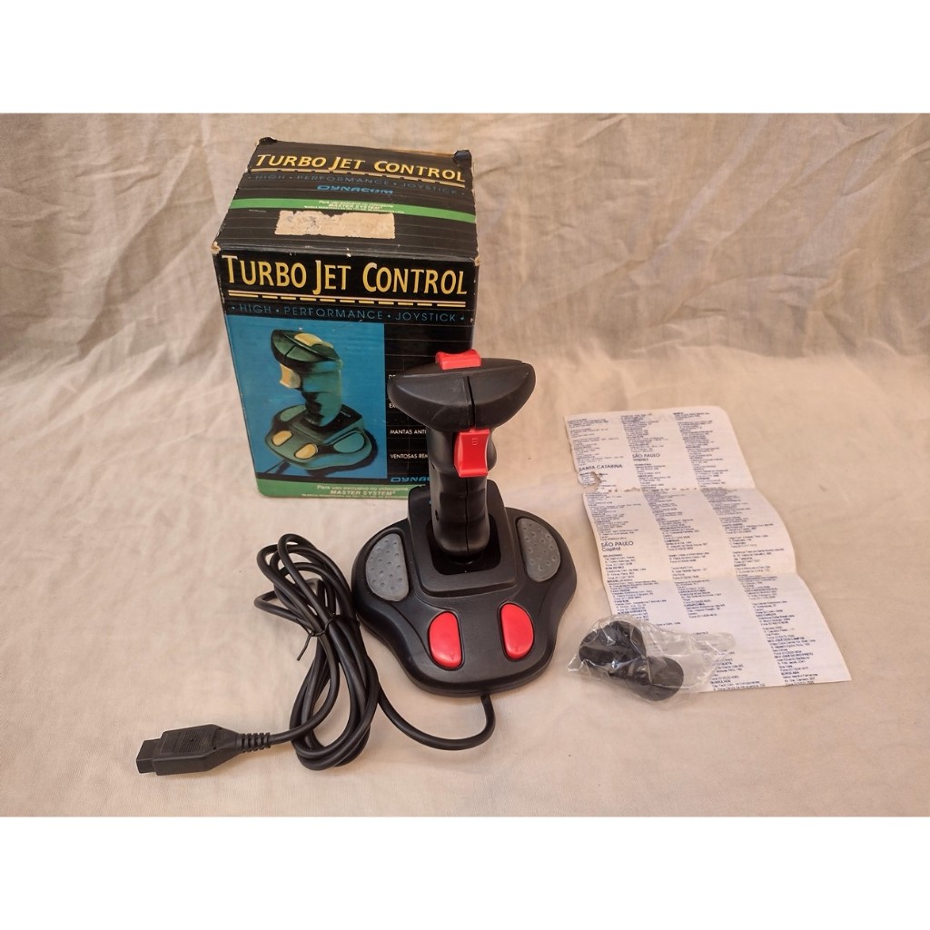 Joystick Dynacom Compatível Com Master System E Atari | Shopee Brasil