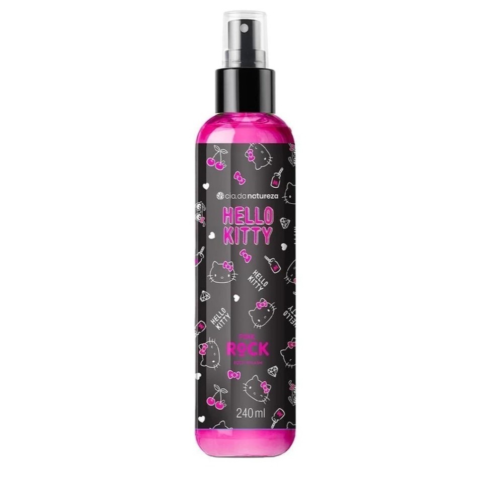 Hello Kitty Deo Colônia Body Splash Pink Rock 240ml | Shopee Brasil