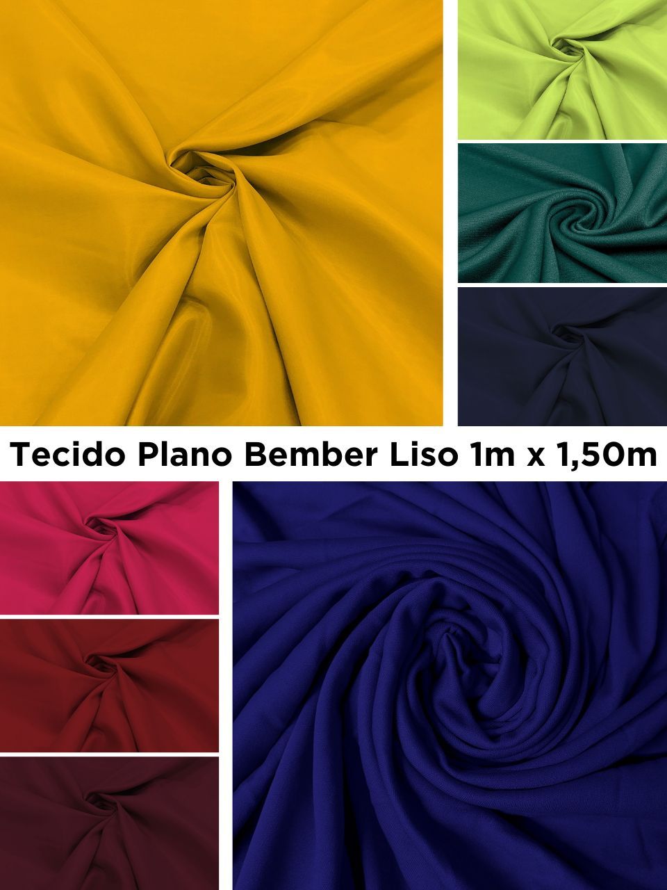 Tecido Plano Bember Liso 1m x 1,50m | Shopee Brasil
