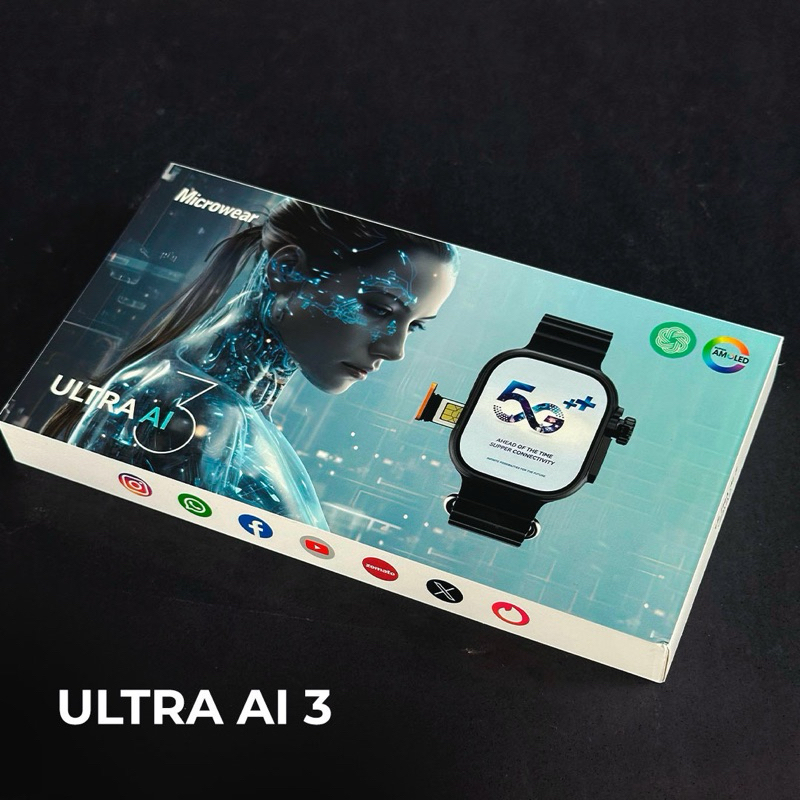 SmartWatch Ultra AI3 4G/5G Celular de pulso | Shopee Brasil