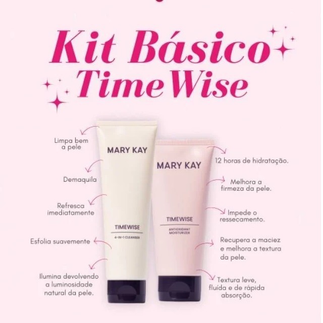 Kit Cuidados com a Pele BÁSICO Timewise MaryKay Original | Shopee Brasil