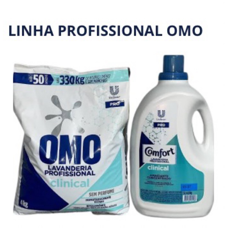 Amaciante de Roupas Concentrado Comfort Clinical com 5L + Detergente em ...