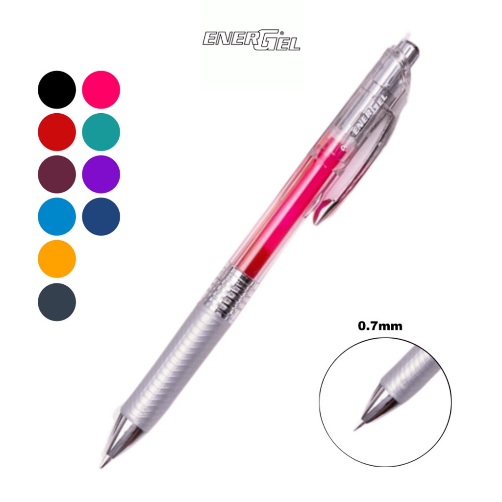 Caneta Gel Energel Infree Pentel 0.7 suave escolha cor | Shopee Brasil