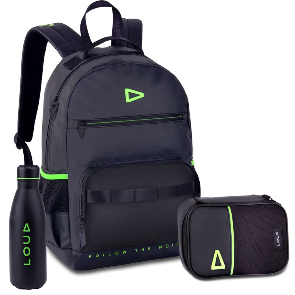 Kit Mochila Estojo Loud Gamer Reforçada Resistente Licenciada | Shopee ...