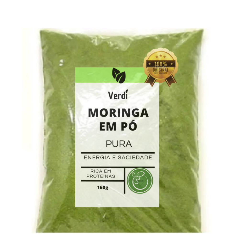 Moringa em po pura cha original com laudo | Shopee Brasil