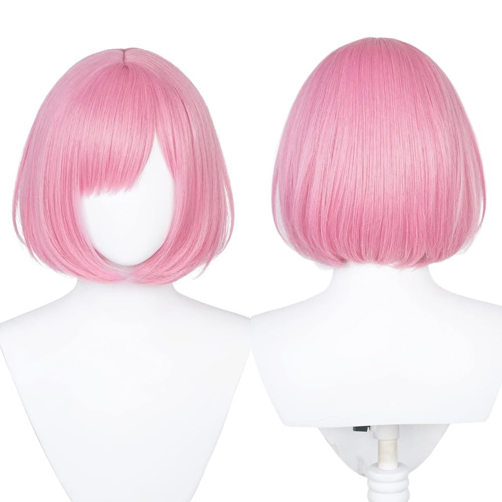 Peruca rosa pink curta cosplay Promoção | Shopee Brasil