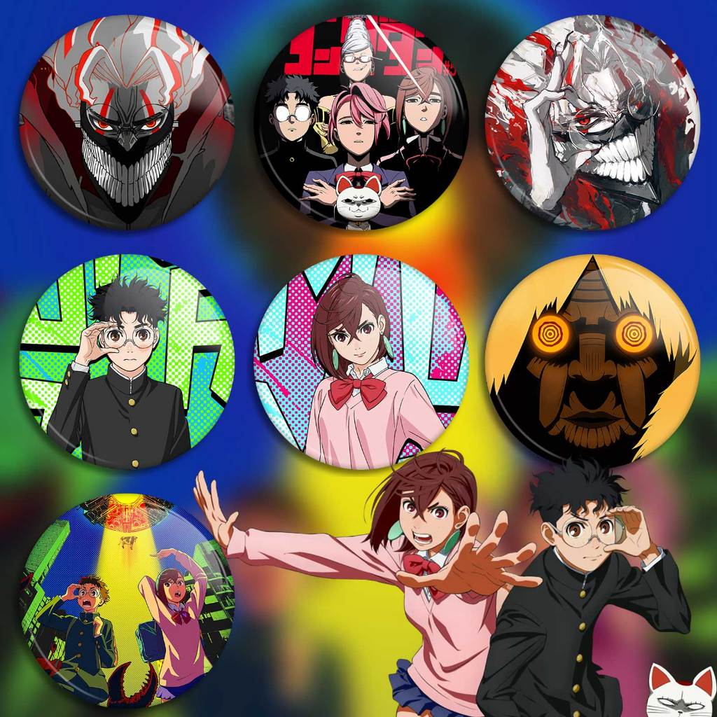 Kit 7 botons anime Dandadan button broches animes | Shopee Brasil