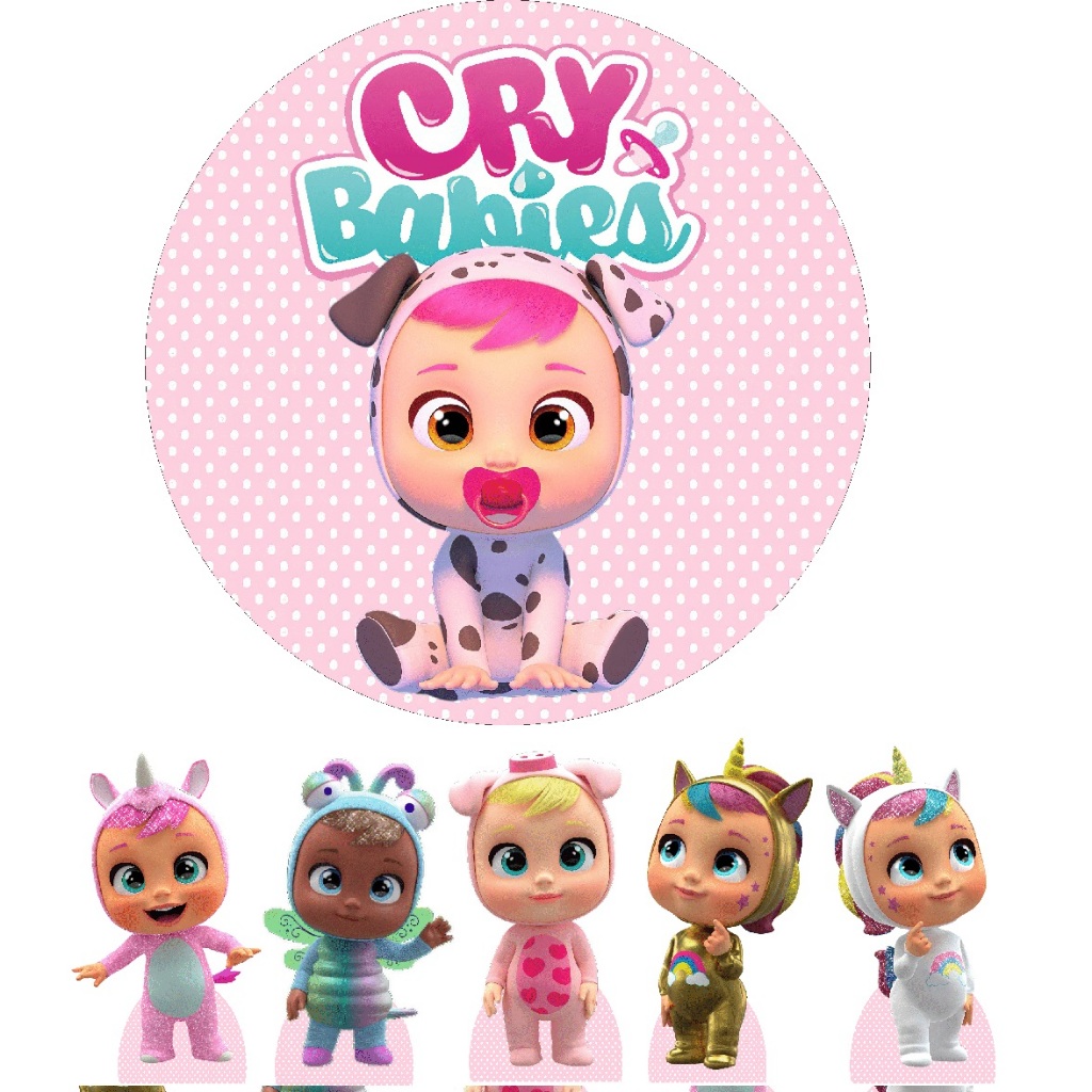 DISPLAY CRY BABIES +PAINEL 80CM-DECORAÃO DE FESTA | Shopee Brasil